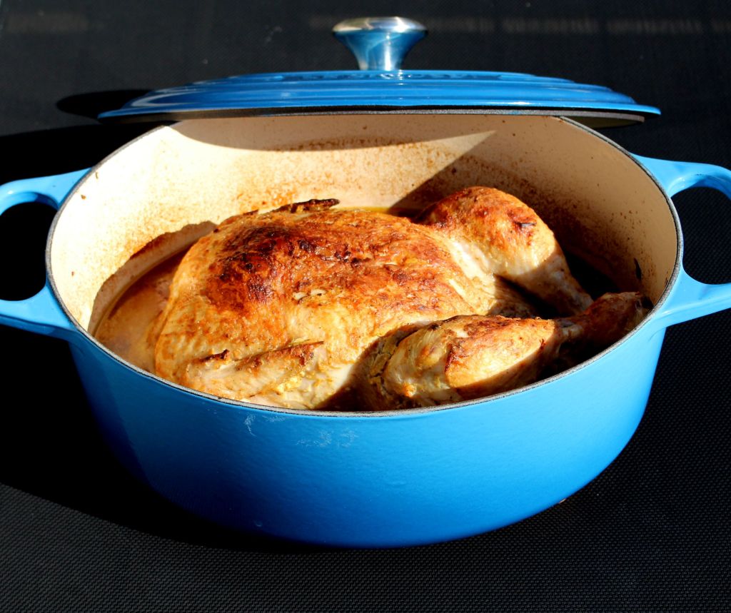 Pollo en Cocotte con Frutos Rojos – Fuego de Mortero