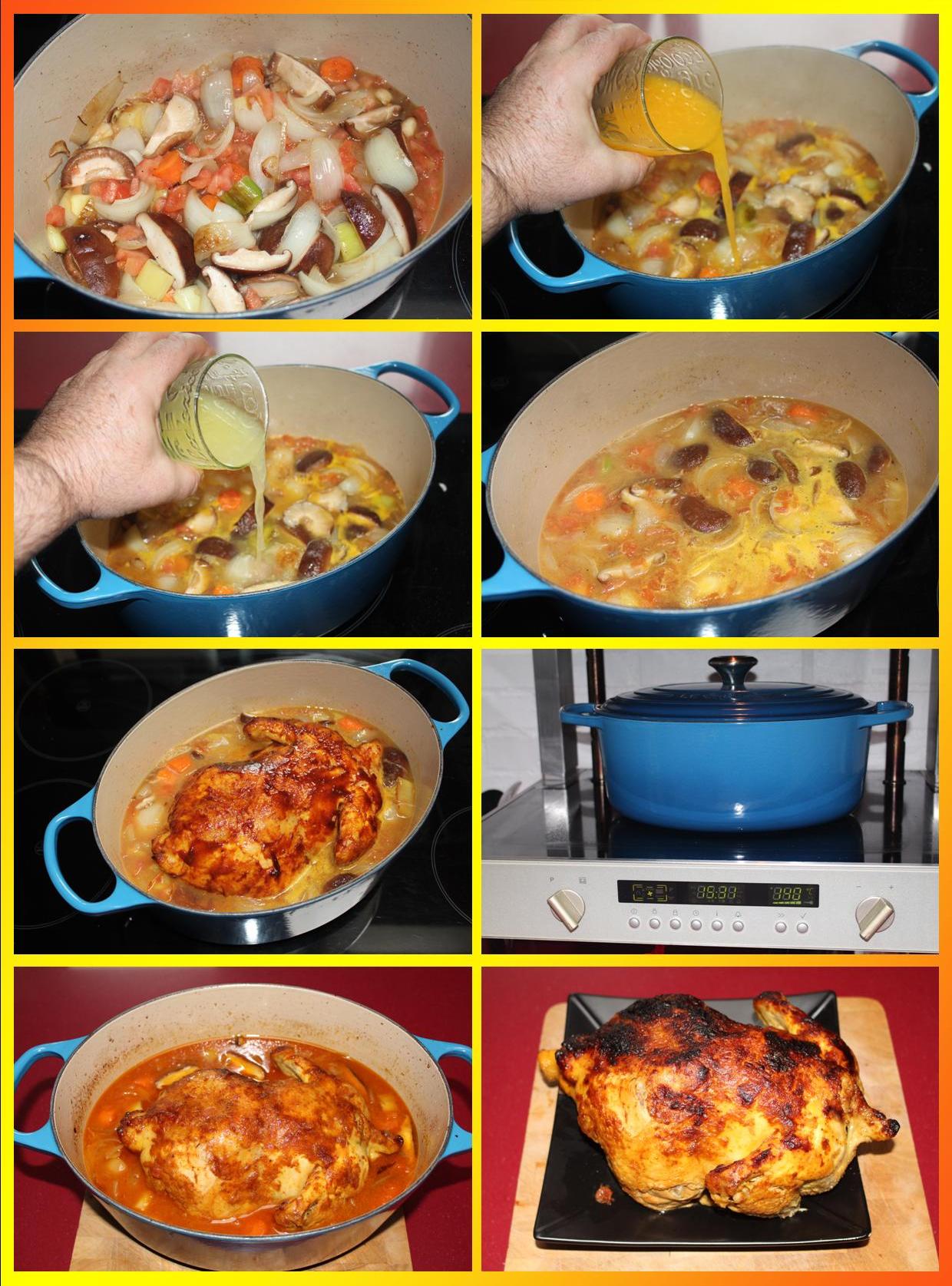 Pollo en Cocotte con Cítricos – Fuego de Mortero